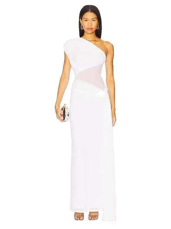 LOVERS AND FRIENDS X Yhasmina Ferrara Lea Gown - White