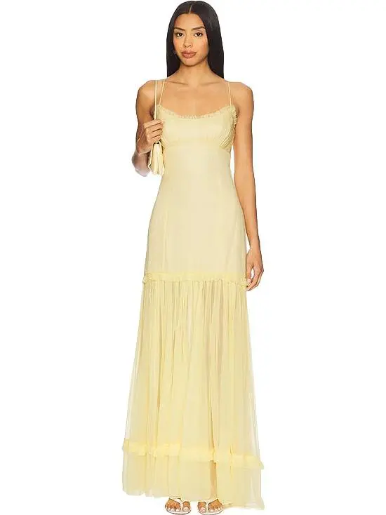 Tularosa Ada Maxi Dress - Butter Yellow