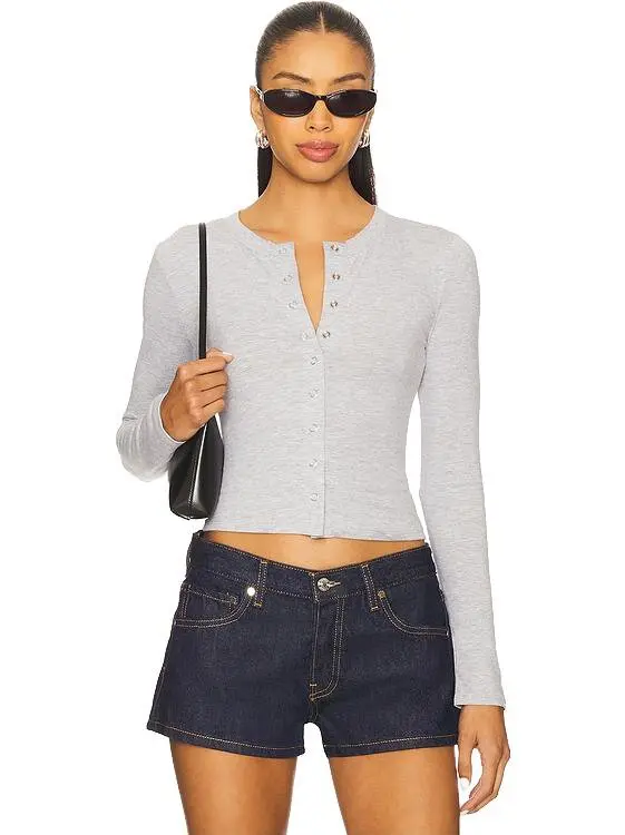 ALL THE WAYS Viola Top - Grey