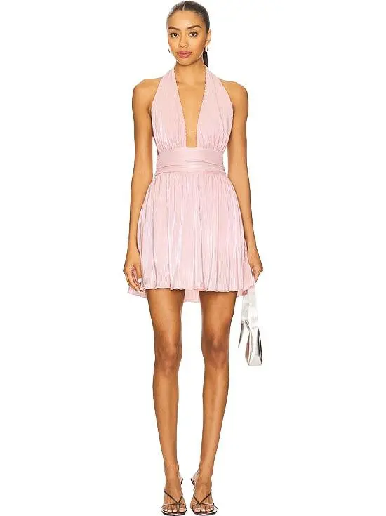 MORE TO COME Palmer Mini Halter Dress - Pink