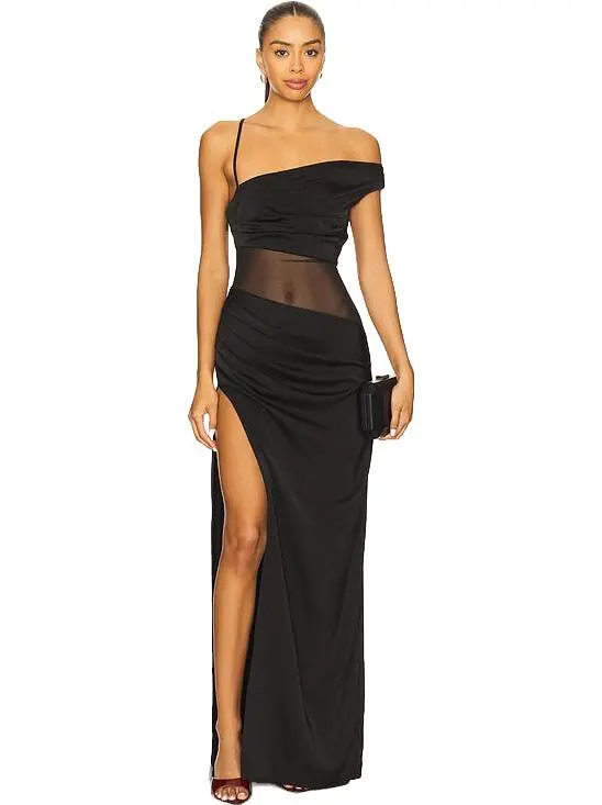 Nbd The Arushi Gown - Black