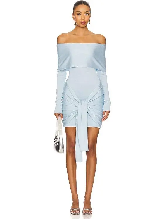 Superdown X Yhasmina Ferrara Theresa Mini Dress - Baby Blue