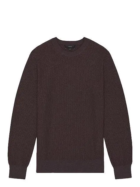 Vince Jacquard Long Sleeve Crewneck Sweater - Port