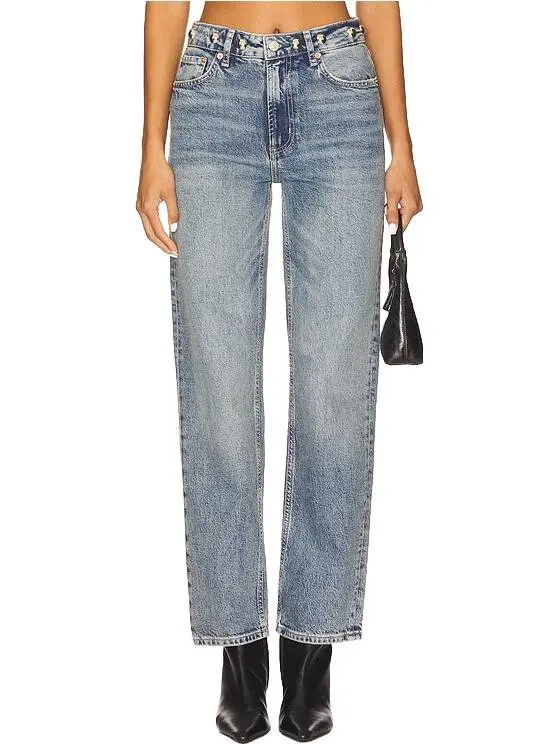 Rails Topanga Straight Leg Jeans - Desert Sky Studded