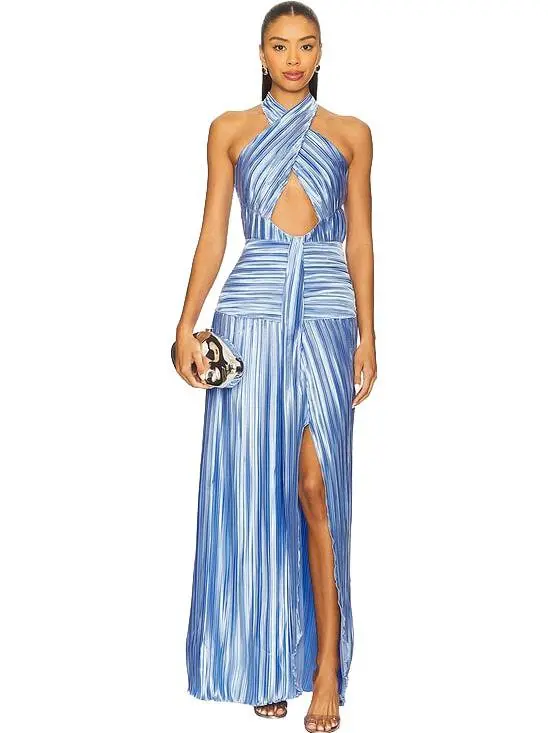 SONYA MODA Ariana Maxi Dress - Placid Blue