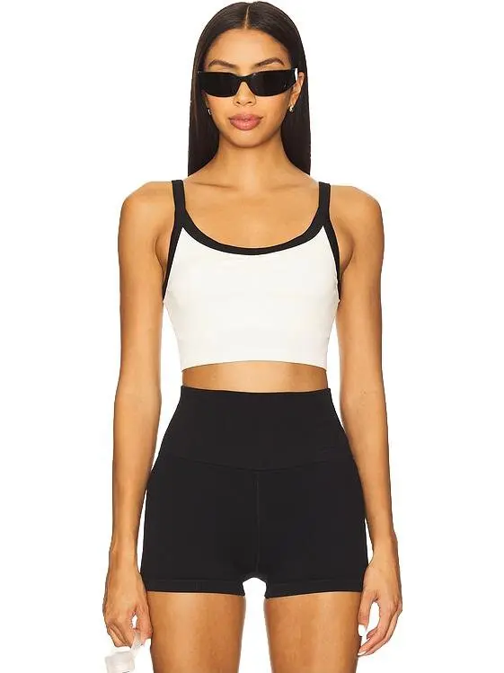 Spiritual Gangster Luca Crop Tank Top - White
