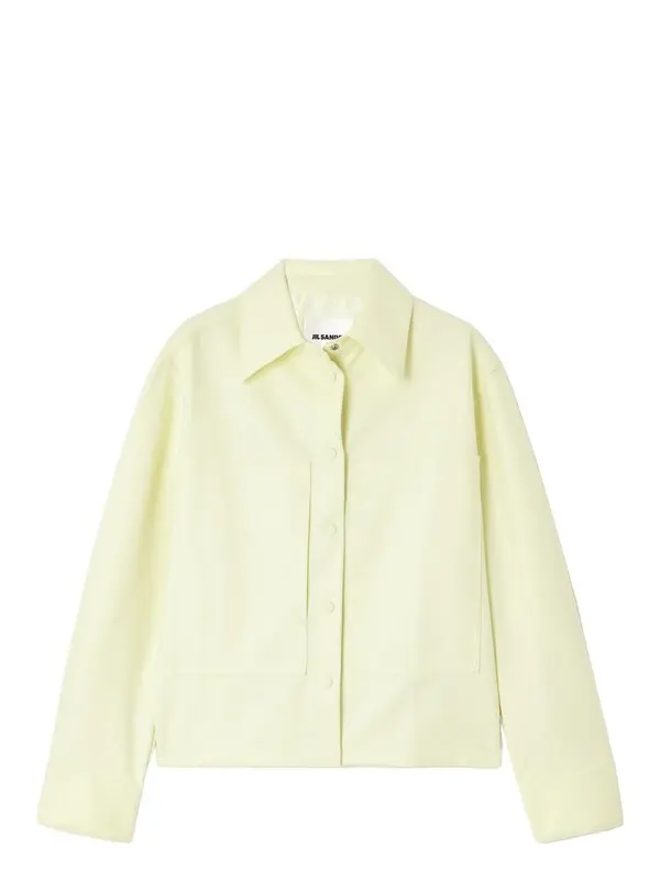 JIL SANDER Wool Shirt - Yellow