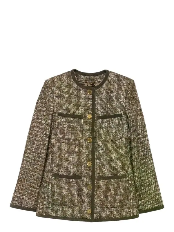 GOLDEN GOOSE Tweed Pocketed Jacket - Brown