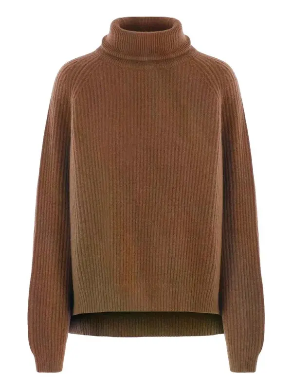 Dusan Turtleneck Cashmere Sweater - Brown