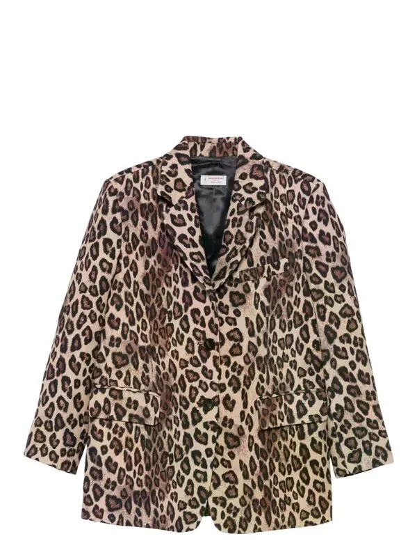 Alberto Biani Leopard-print Blazer - Brown