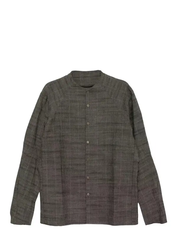 DEVOA Textured Cotton Shirt - Grey