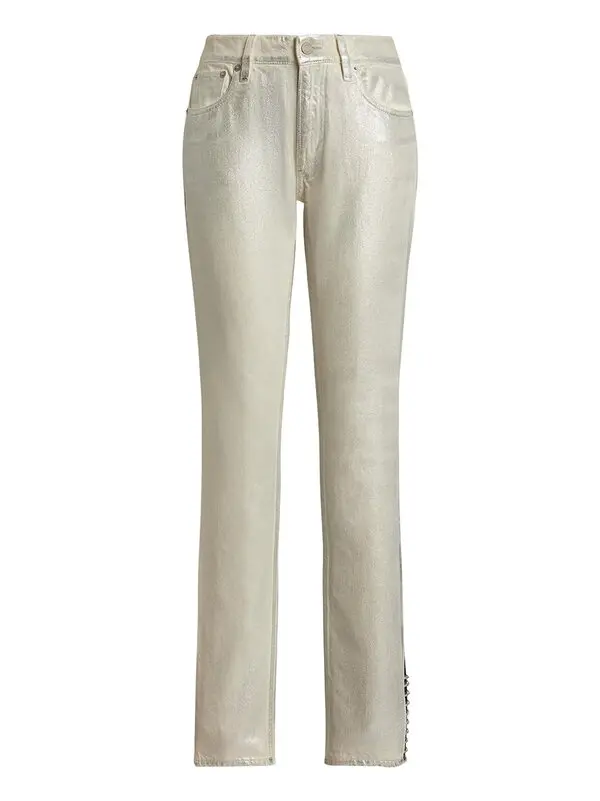 Ralph Lauren Barrett Mid-rise Slim-fit Jeans - Silver