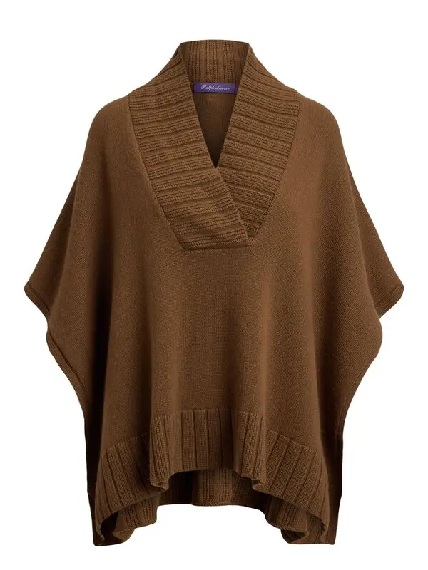 Ralph Lauren Cashmere-blend Cape Sweater - Brown
