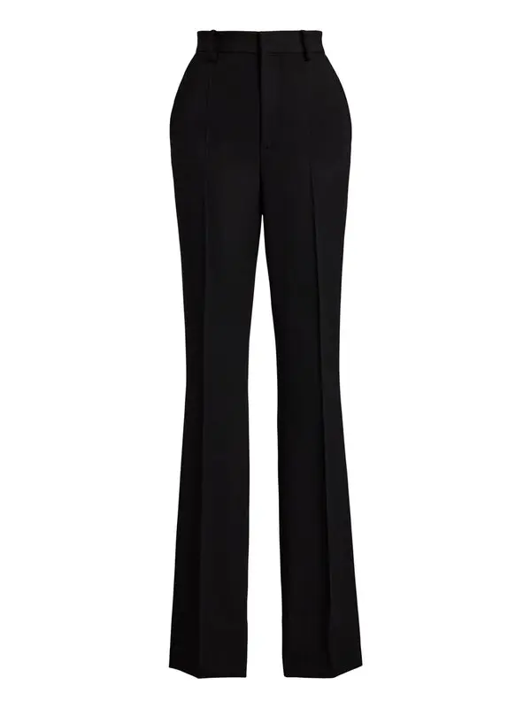 Ralph Lauren Grain De Poudre Wrigley Trousers - Black