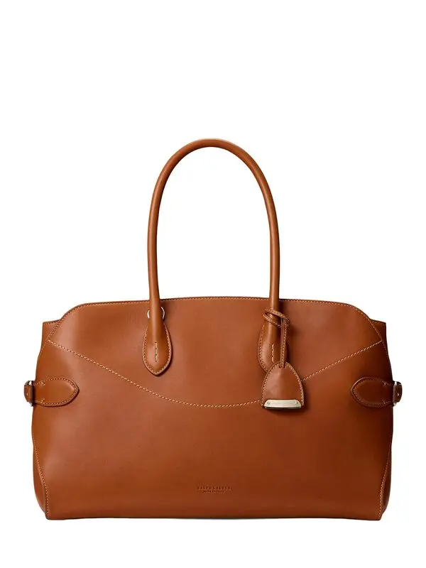 Ralph Lauren The Leather Satchel - Gold