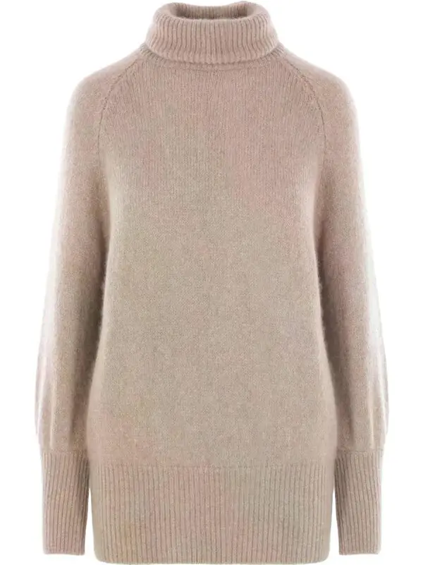 Dusan Turtleneck Ribbed-hem Sweater - Neutrals