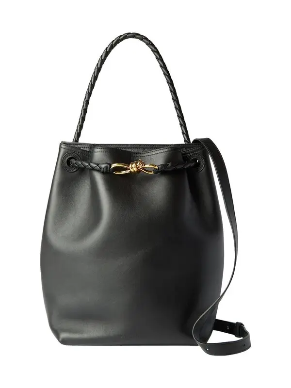 Bottega Veneta Andiamo Leather Bucket Bag - Black