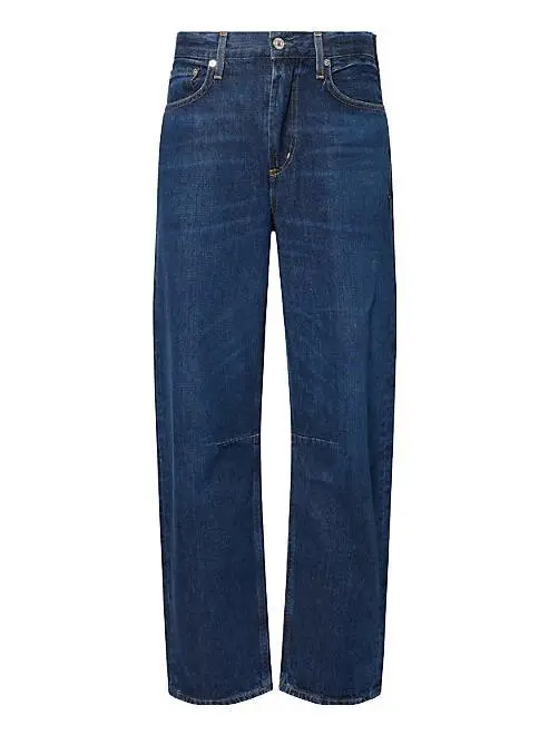 Citizens Of Humanity Miro Wide-leg Denim Jeans - Medina (dk Indigo)