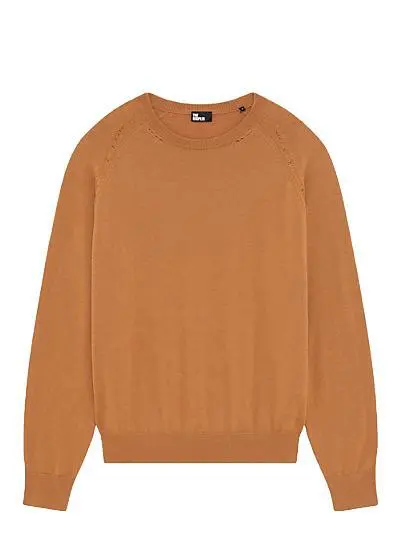 The Kooples Crewneck Long-sleeve Wool Jumper - Camel