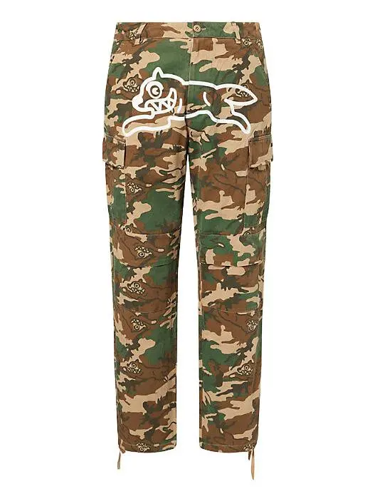 ICECREAM Running Dog Denim Cargo Trousers - Camo