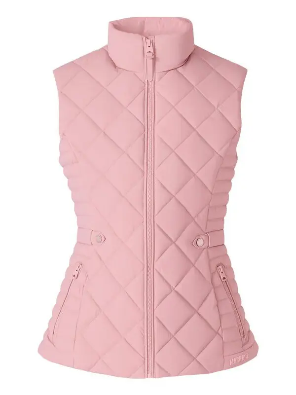 Mackage Stefania Diamond Quilted Down Vest - Soft Pink
