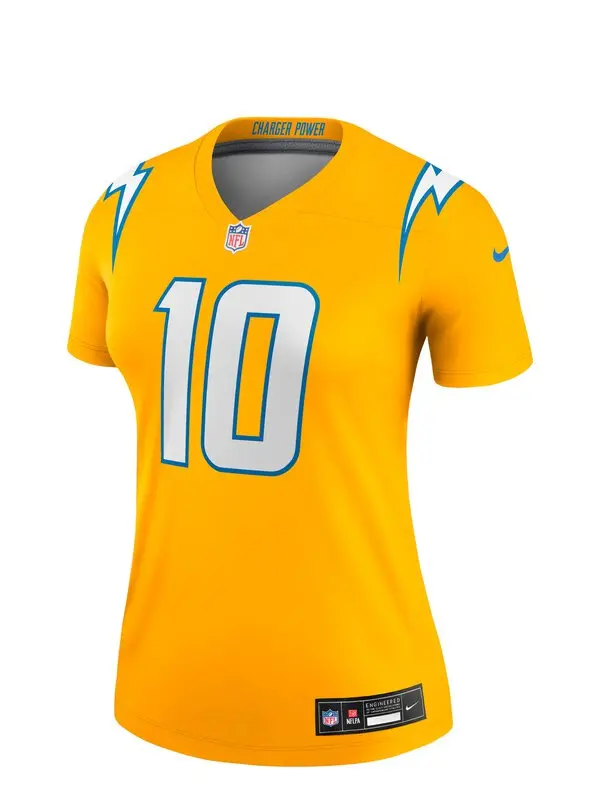 Nike Justin Herbert Los Angeles Chargers Dri-fit Nfl Legend Jersey - Yellow