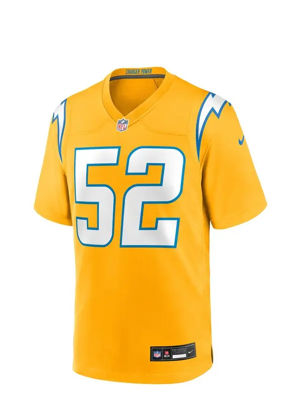 Nike Khalil Mack Los Angeles Chargers Nfl Game Jersey - Yellow
