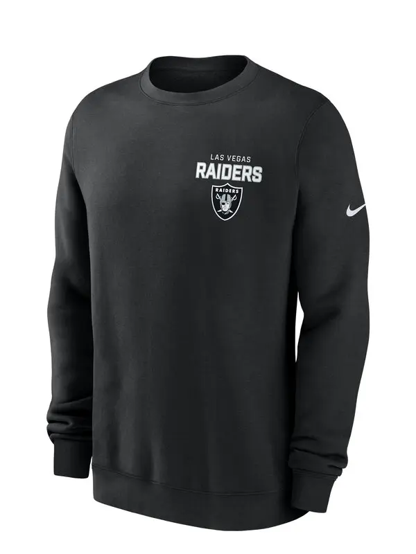 Nike Las Vegas Raiders Nfl Pullover Crew - Black