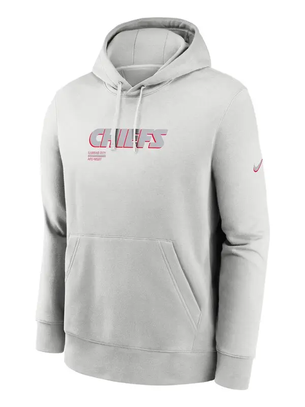 Nike Kansas City Chiefs Slot Receiver Club Nfl Pullover Hoodie - Grey