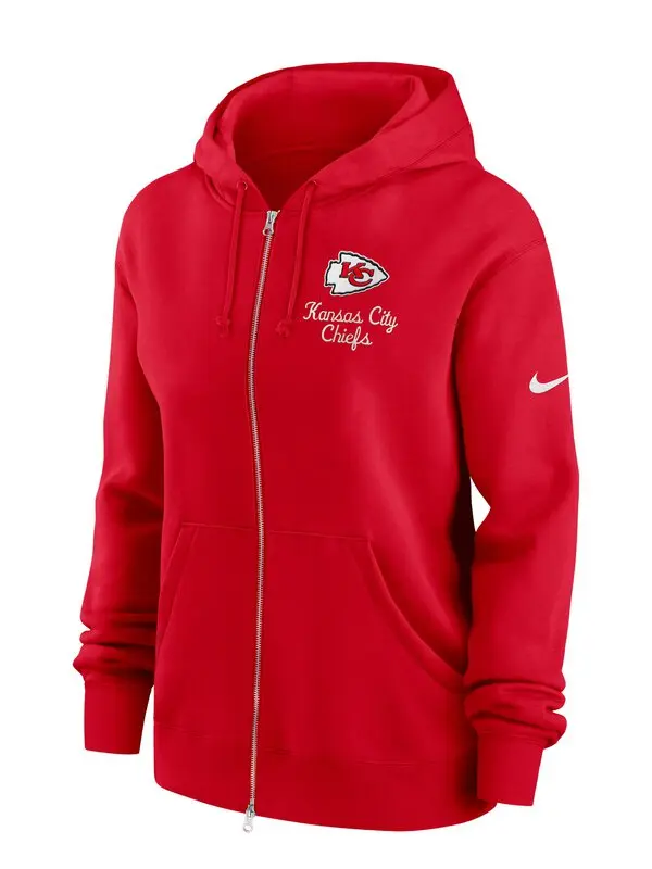 Nike Kansas City Chiefs Phoenix Rewind Nfl Full-zip Hoodie - Red