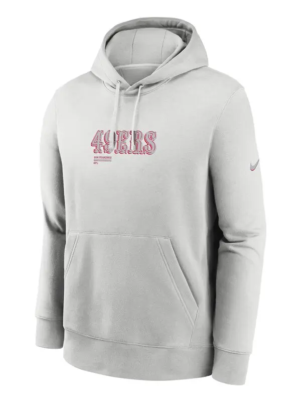Nike San Francisco 49ers Slot Receiver Club Nfl Pullover Hoodie - Grey