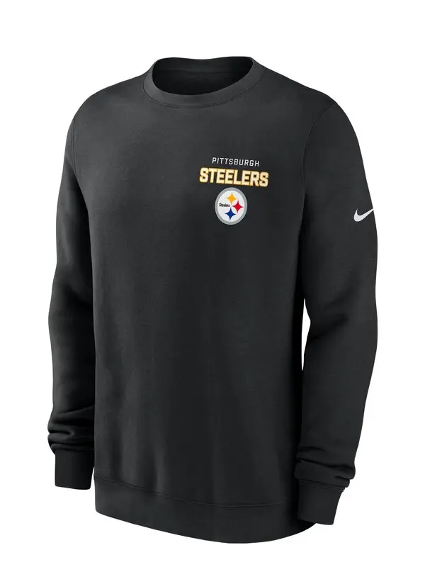 Nike Pittsburgh Steelers Nfl Pullover Crew - Black