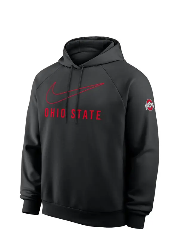 Nike Ohio State Premium Performance Dri-fit College Pullover Hoodie - Black