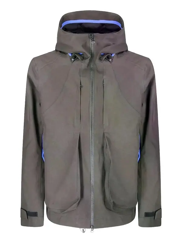 GR10K Skeleton Shell Ii Hoodie - Grey