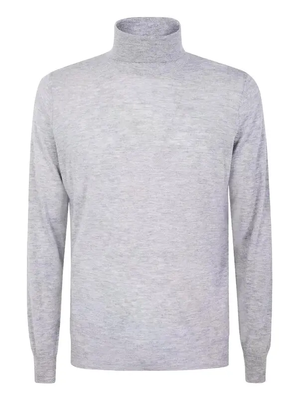 FILIPPO DE LAURENTIIS Turtleneck Wool Sweater - Grey