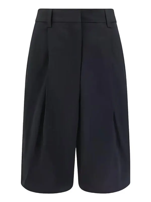 THELATEST Pleated Shorts - Black