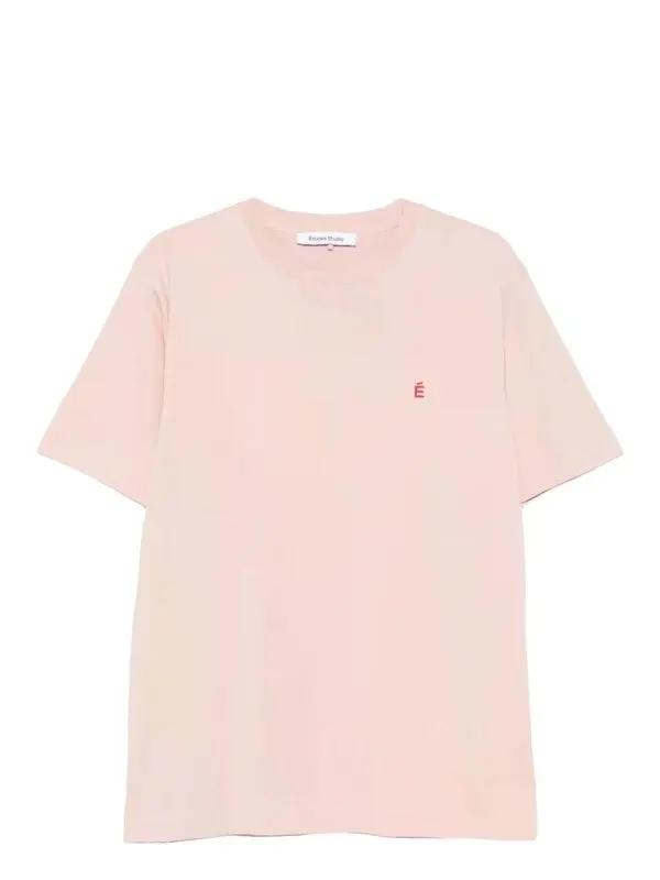 Études Studio Embroidered-logo T-shirt - Pink