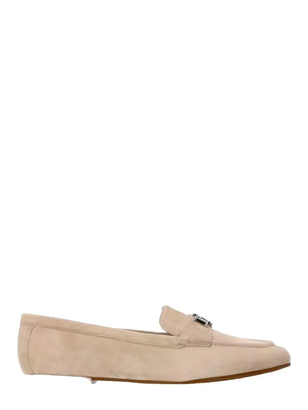 Polo Ralph Lauren Metal-plaque Suede Loafers - Neutrals