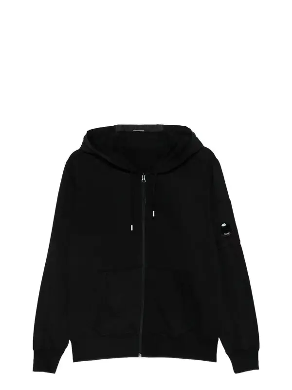 C.P. COMPANY Zip-up Hoodie - Black