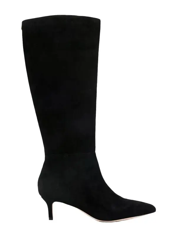 Ralph Lauren 50mm Suede Knee-high Boots - Black