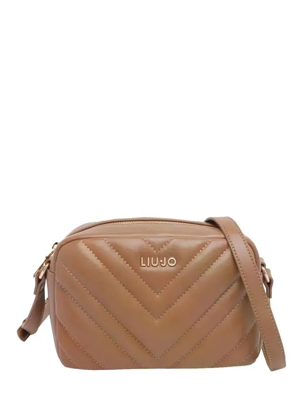 Liu Jo Quilted Chevron Crossbody Bag - Brown