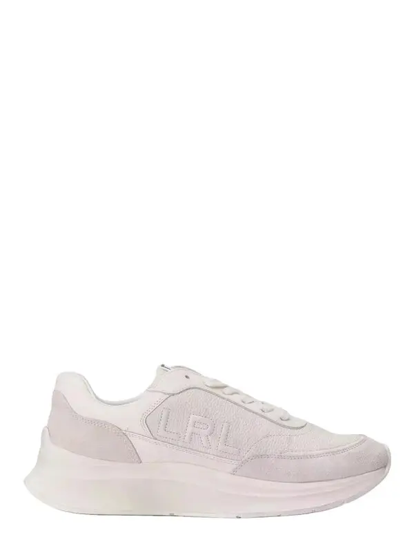 Ralph Lauren Leather And Suede Sneakers - White