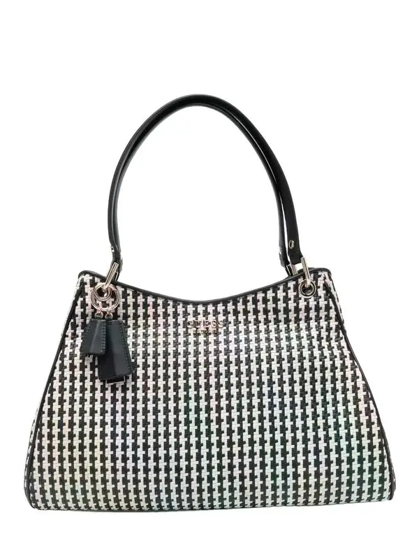 Guess Houndstooth Tote Bag - Black