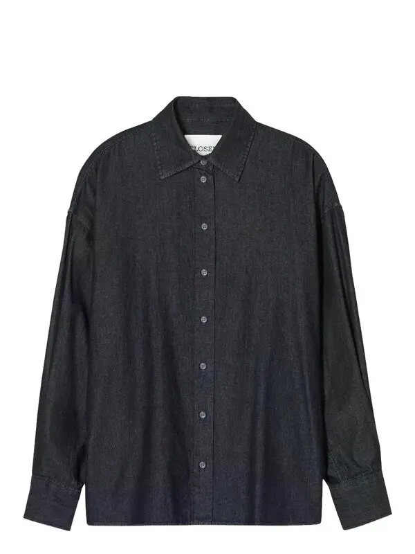 Closed Button-down Shirt - Grey