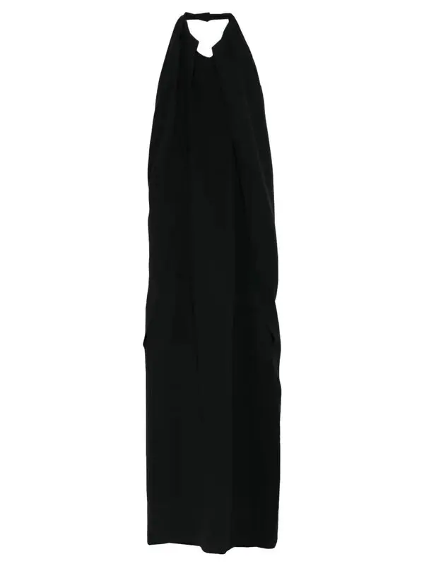 Alberta Ferretti Halter-neck Midi Dress - Black