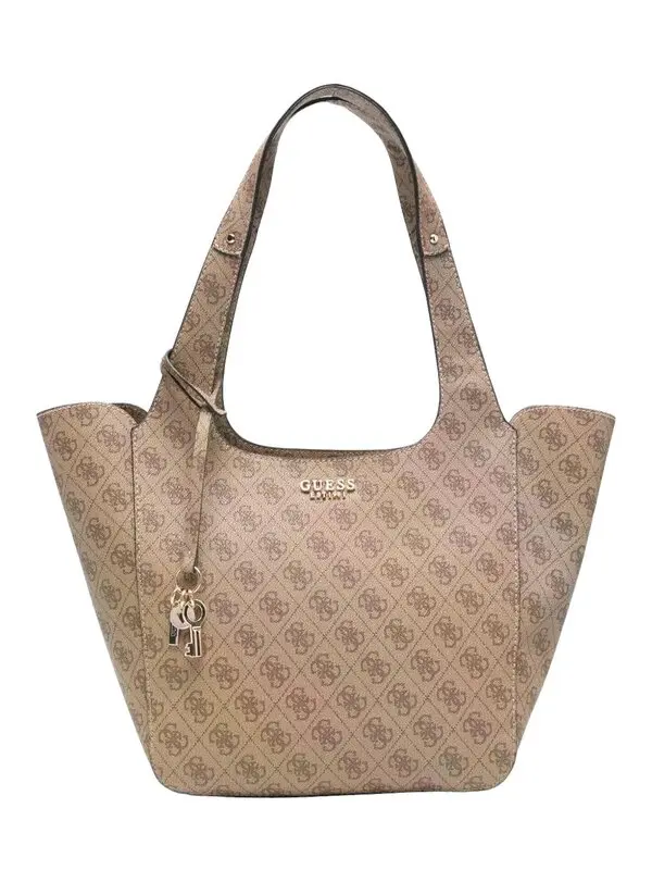 Guess Logo-plaque Tote Bag - Neutrals