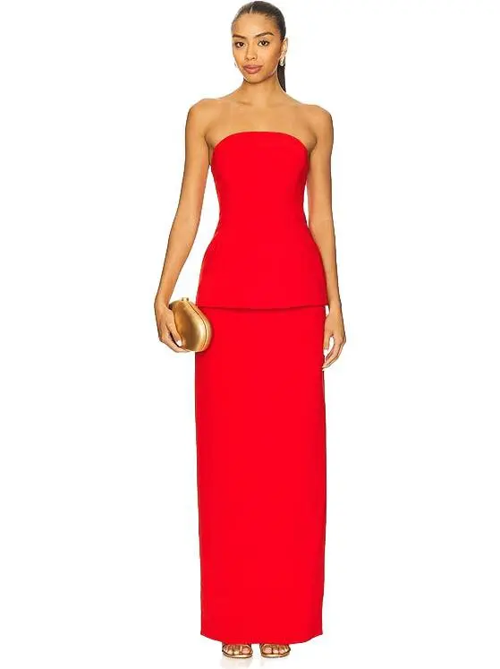LOVERS AND FRIENDS Violette Gown - Red