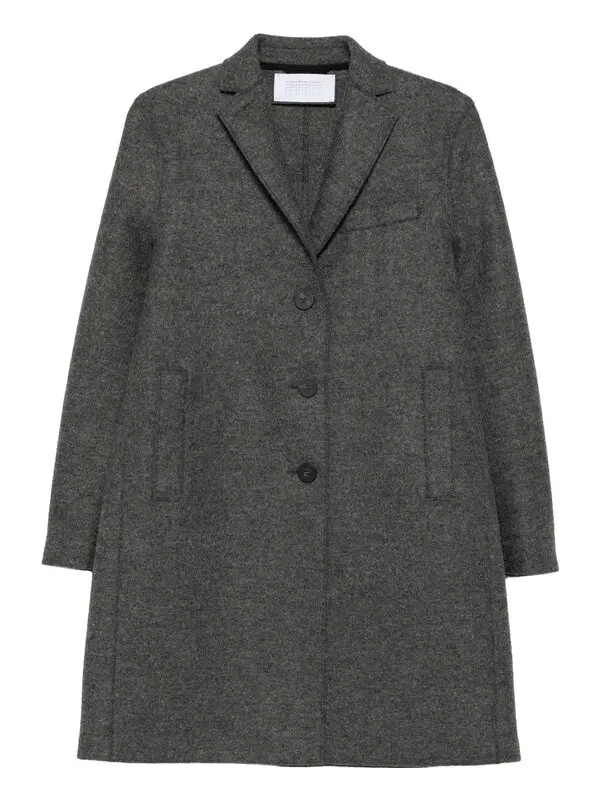 Harris Wharf London Button-front Coat - Grey