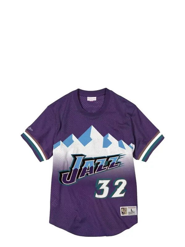 Mitchell & Ness Nba Utah Jazz 96 Karl Malone N&n Mesh Top - Purple