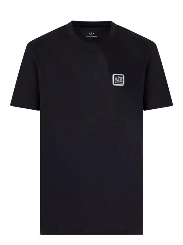 Armani Exchange Logo-patch T-shirt - Black
